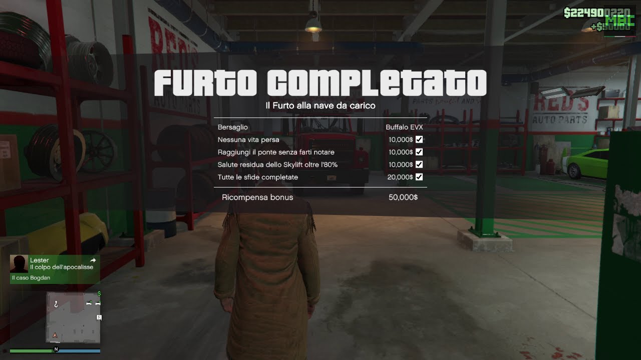 Furto alla Nave da Carico 100% (Sfasciaarrozze - The Chop Shop) | GTA ...
