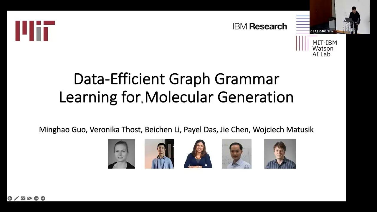 Workshop 1: Data-Efficient Graph Grammar Learning for Molecular Generation - YouTube
