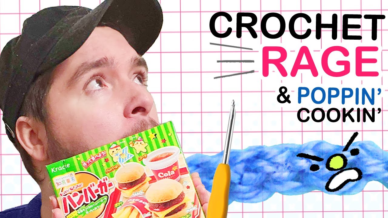 Beginner Crochet RAGE & Popin Cookin Burgers - Studio Art Vlog - YouTube