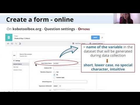 Kobotoolbox Training Part 3 - Create a form online - YouTube