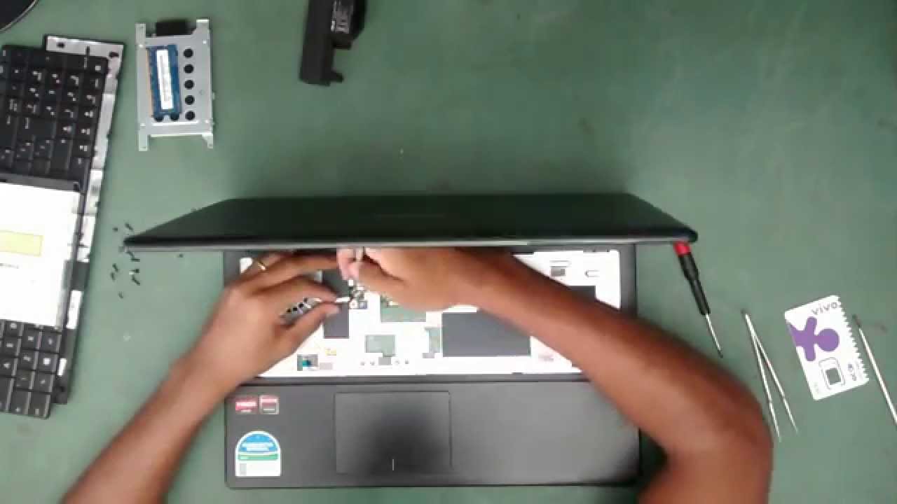 Desmontando e Montando um Notebook Asus Parte 2 - YouTube