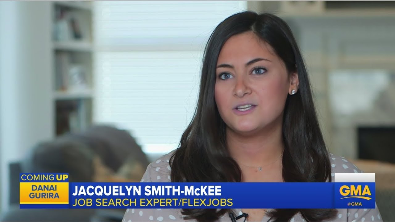 Jacquelyn Smith of FlexJobs Shares Job Search Insights on Good Morning America - YouTube