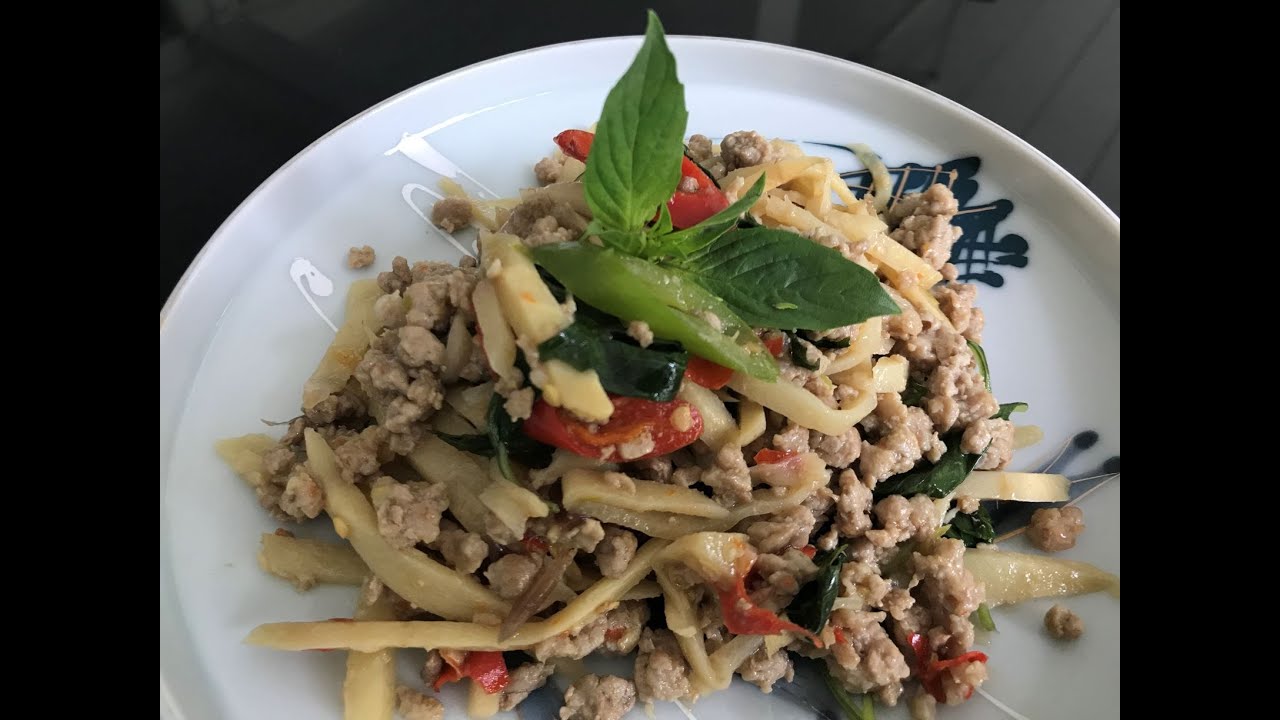 Bamboo Shoot Stir Fry (Thai Style) - YouTube
