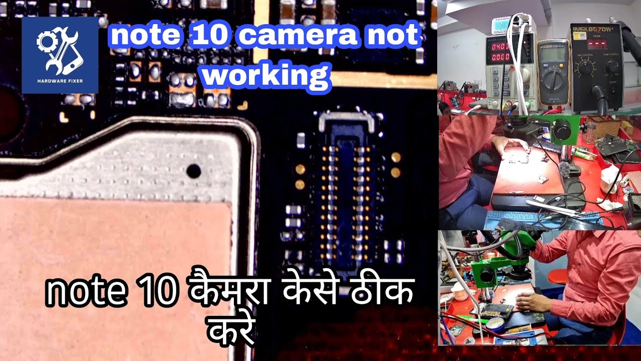 note 10 pro front camera error fix step by step in live class| hardware ...