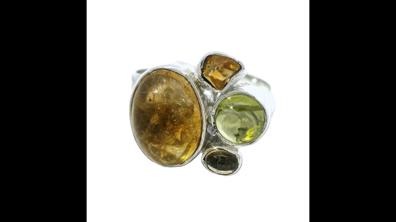 Inel Argint Citrin Reva #jewelry #silver #bijuteriiargint #ring #salsag ...