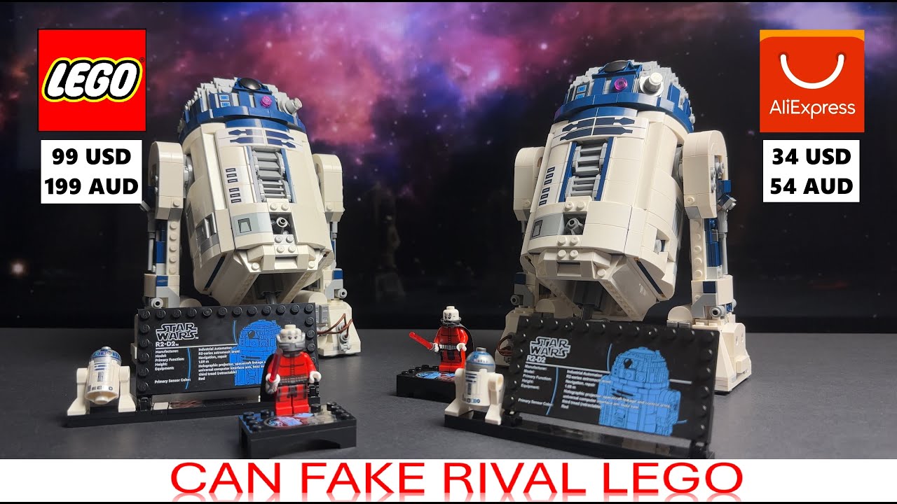 Is fake Lego better? Star Wars R2D2 75379 vs Aliexpress - YouTube
