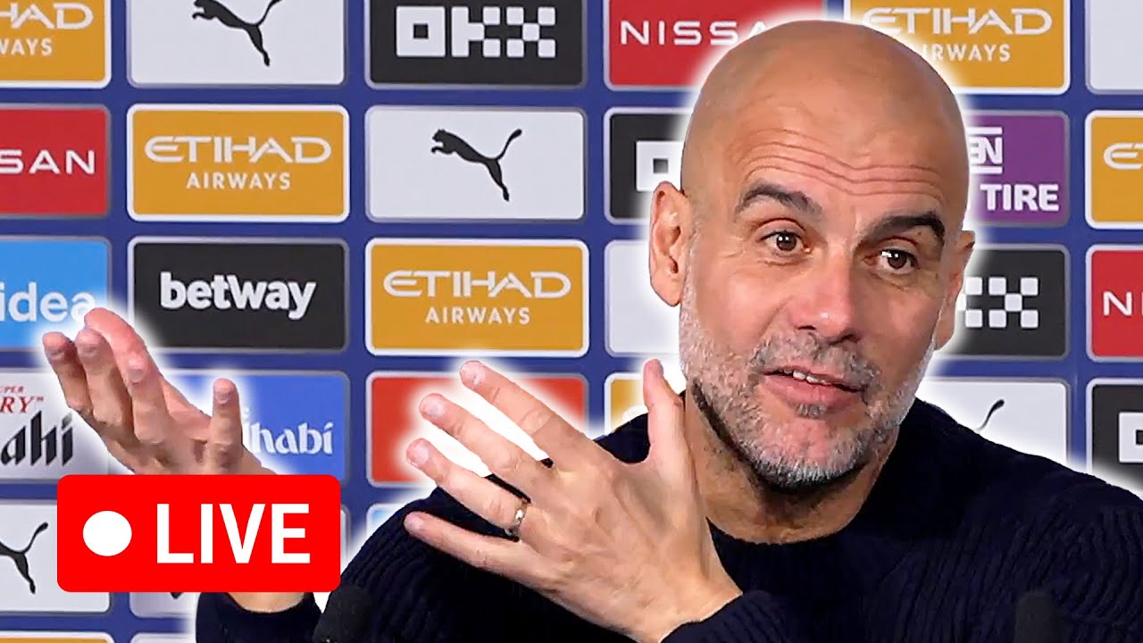 🔴 LIVE | Pep Guardiola post-match press conference | Manchester City 2 ...