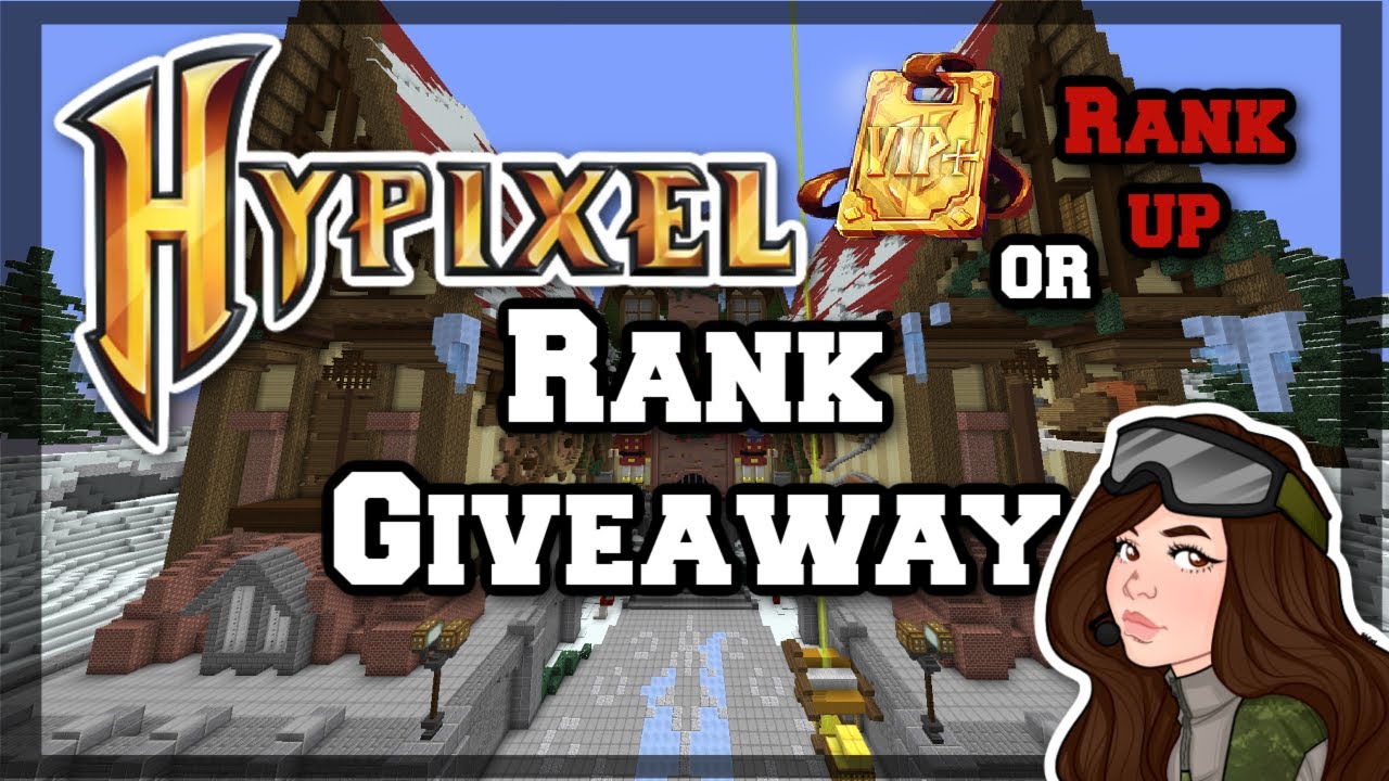 HYPIXEL RANK GIVEAWAY!!! VIP+ OR A RANK UPGRADE (Closed) - YouTube