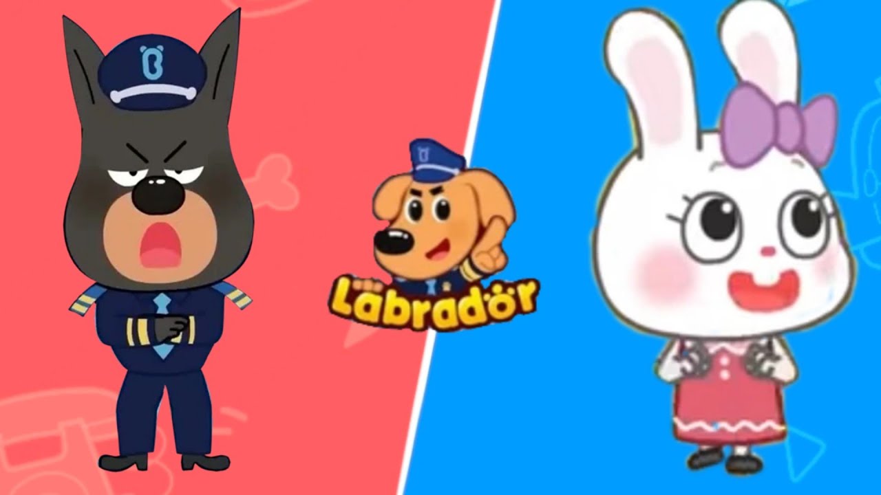 Safety Sheriff Labrador Kids Game Video | Officer Doberman Dog Help to ...