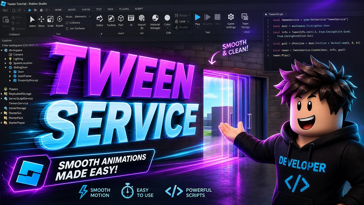 Tween Service - Roblox Studio Indonesia #37 - YouTube