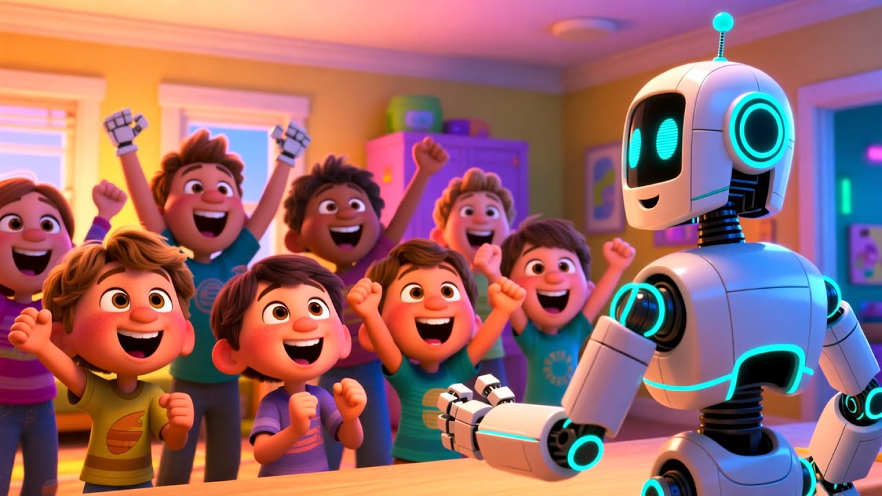 Robots Blinking Shining Bright 🤖 | Learn Colors & Fun for Kids ...