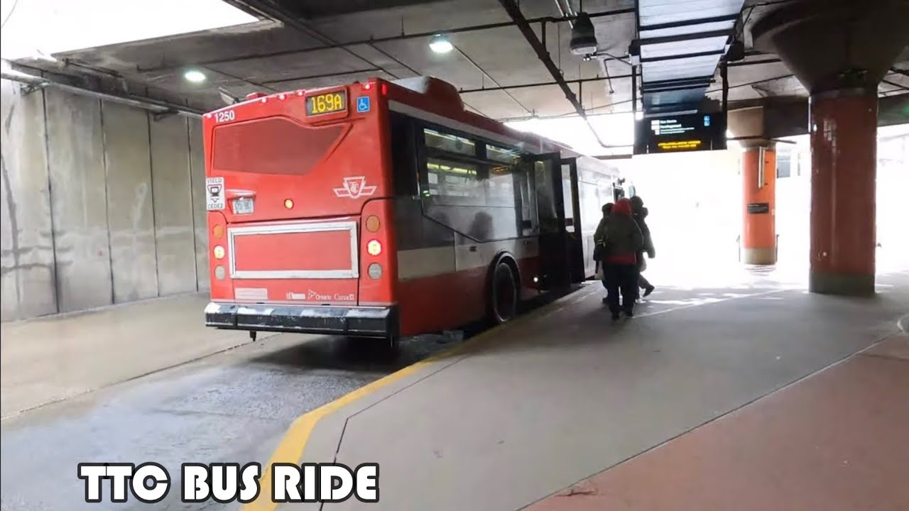 TTC Route 169 Bus Ride From Don Mills Station To Scarborough Town ...
