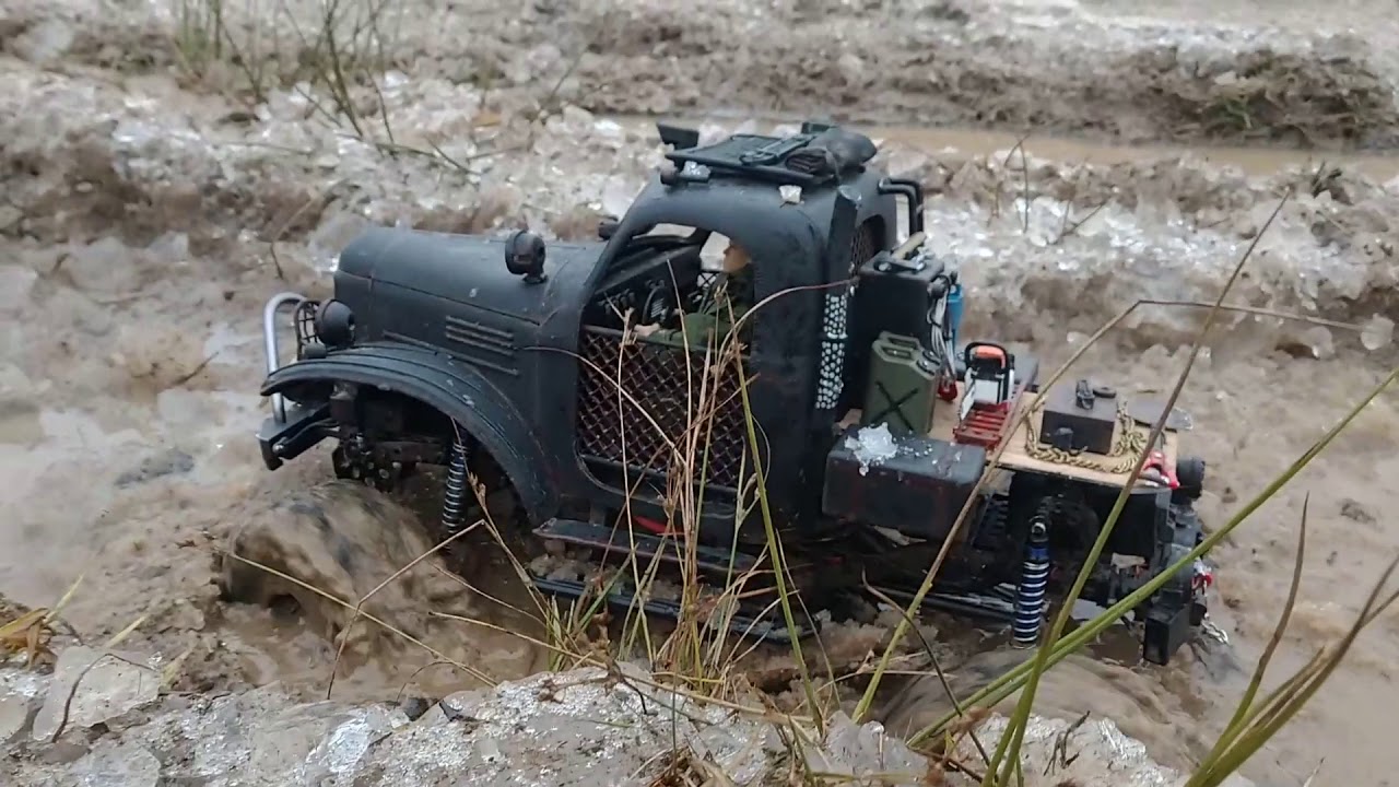 RC OLD TRUCK ZIL-157 /cleaver/ test... - YouTube