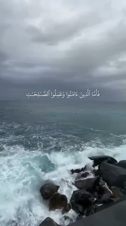 فَأَمَّا الَّذِينَ آمَنُوا وَعَمِلُوا الصَّالِحَاتِ فَهُمْ فِي رَوْضَةٍ