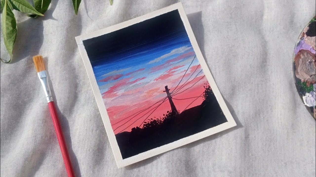 Simple and easy painting for beginners step by step/Acrylic painting ...