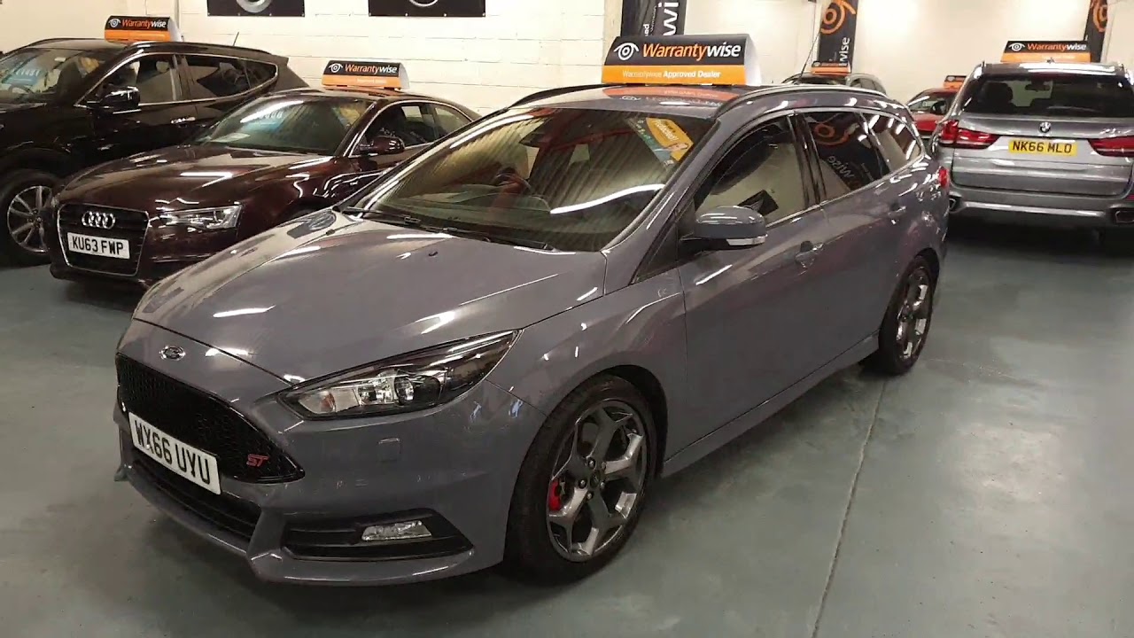 2016 66 Ford Focus 2.0 TDCi ST-3 5dr Estate Stealth Grey Diesel - YouTube