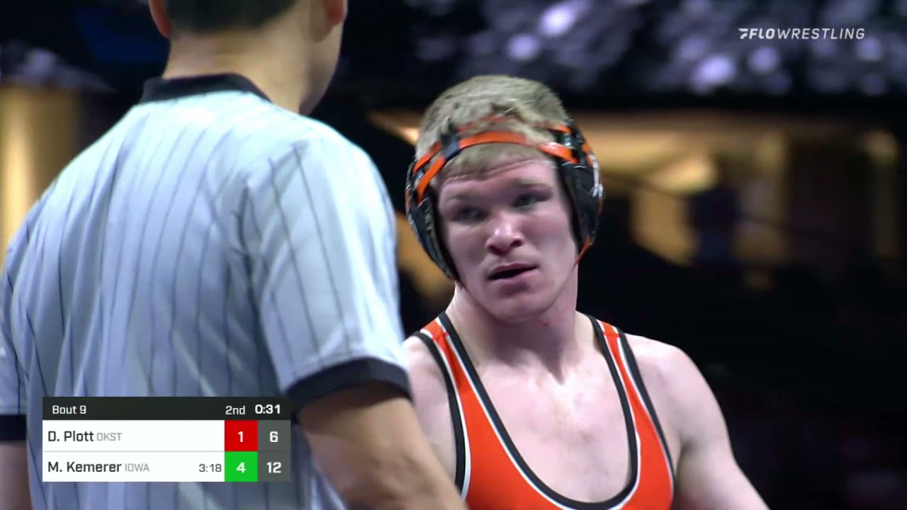 174 Lbs Match - Dustin Plott, Oklahoma State Vs Michael Kemerer, Iowa ...