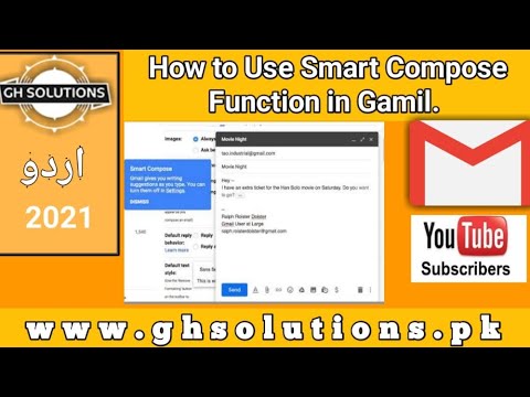 How to Enable Smart Compose in Gmail || Gmail Autocomplete Sentences ...