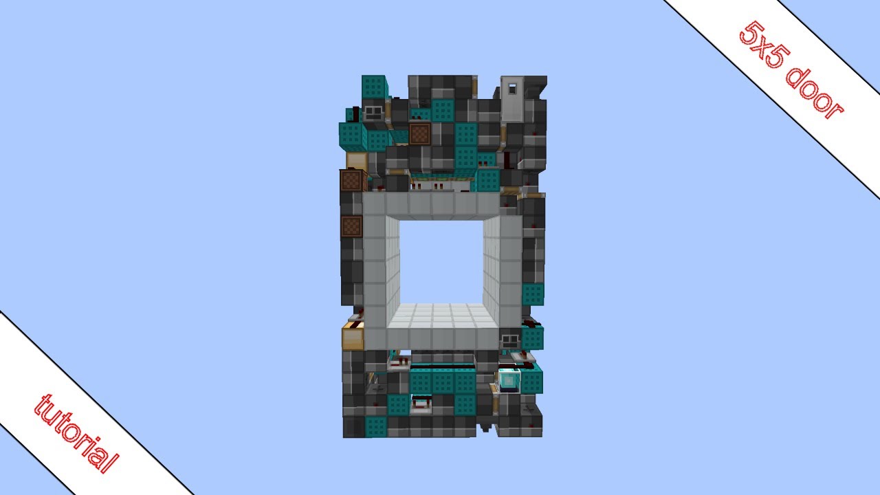 - 5x5 Piston Door - Synergy Server - Minecraft - YouTube