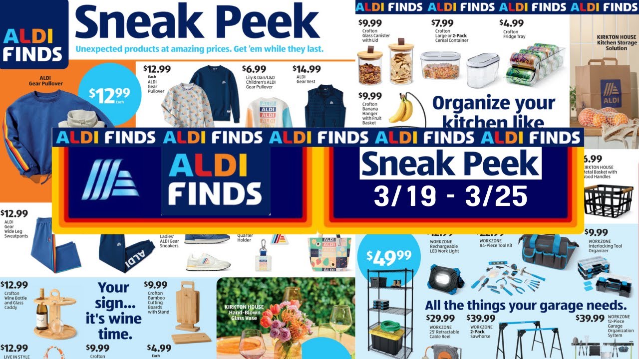 Aldi Sneak Peek ~ Week 3/19 - 3/25 ~ ALDI GEAR WEEK!!!!!! & ALDI ...