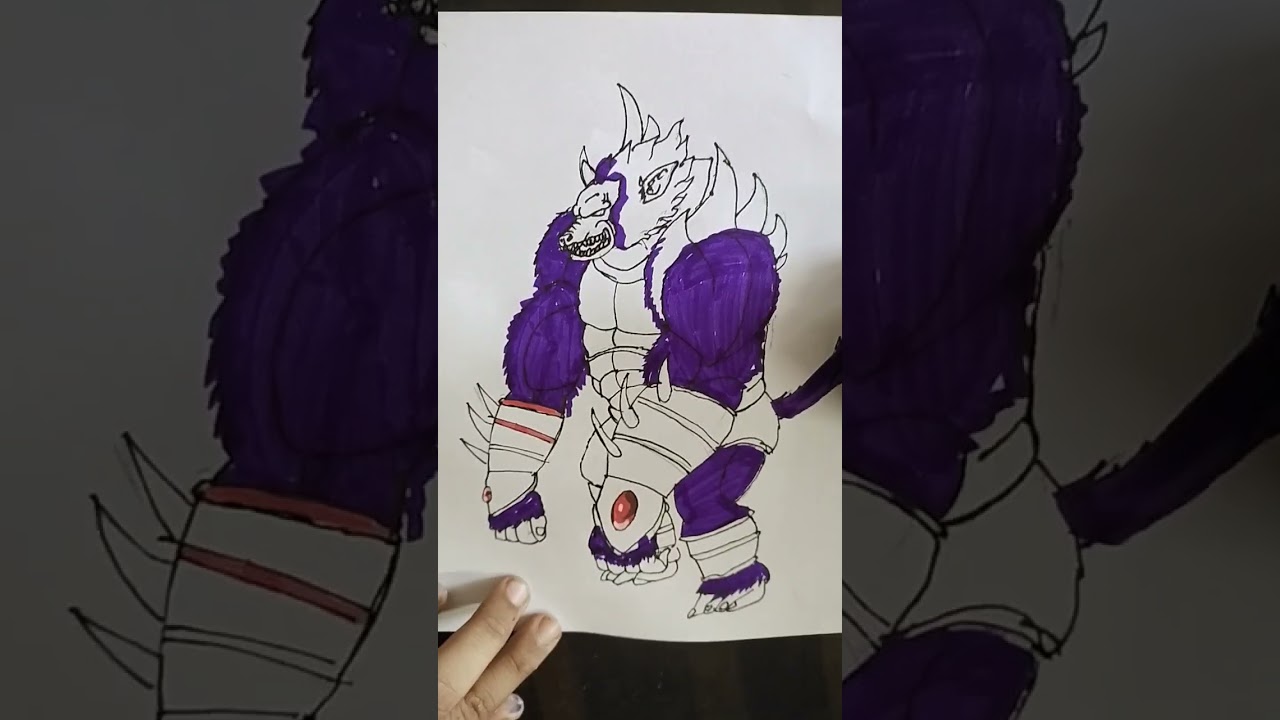Drawing Of Armoured Oozaru🔥🔥 Youtube