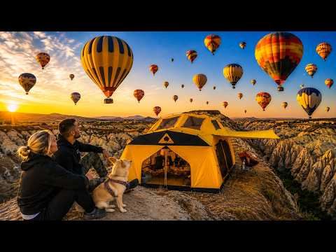 🔥Kapadokya'da Kamp! Mağaraları ve Peri Bacalarını Keşfettik.