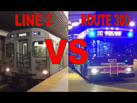 BUS VS TRAIN: How slow is the TTC 300 Bloor-Danforth? - YouTube