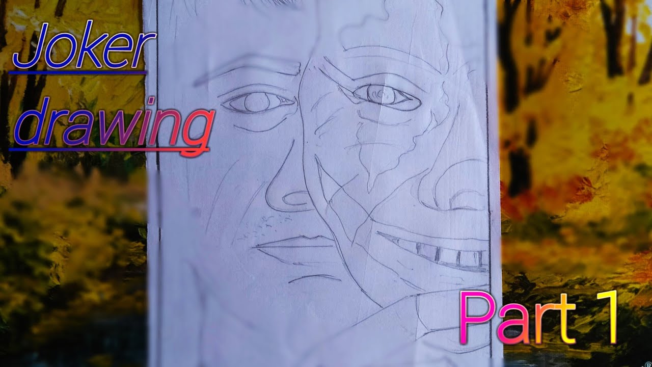 Joker drawing🃏|| A man with a joker mask drawing 🎭||part 1 #J.ArtWork ...