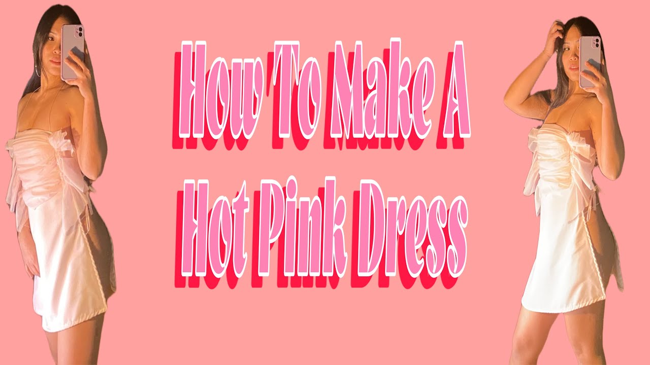 ( Filipina vlog ) HOW TO MAKE A HOT PINK DRESS / Jing WithStyle - YouTube
