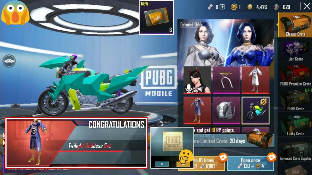 PUBG KR VERSION NEW CLASSIC CRATE OPENING AND MYTHIC OUTFIT TWILIGHT ...