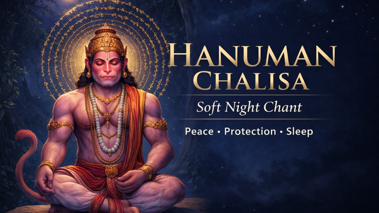 Hanuman Chalisa Devotional Chant | Sleep Peacefully with Divine ...