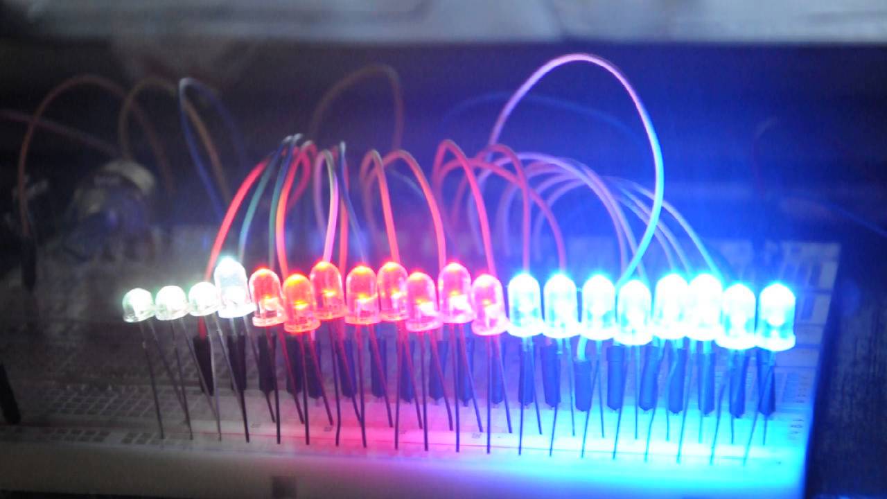 20-LED VU Meter. Sound Reactive LEDs - YouTube
