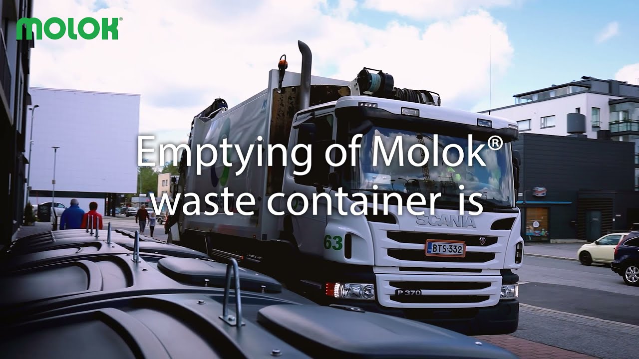 Emptying the Molok waste container - YouTube