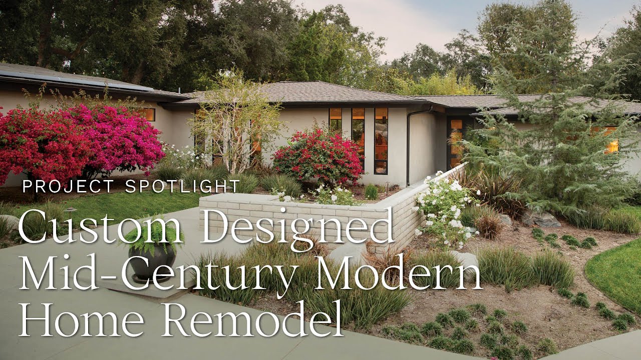 Custom California Mid-Century Modern Makeover - YouTube