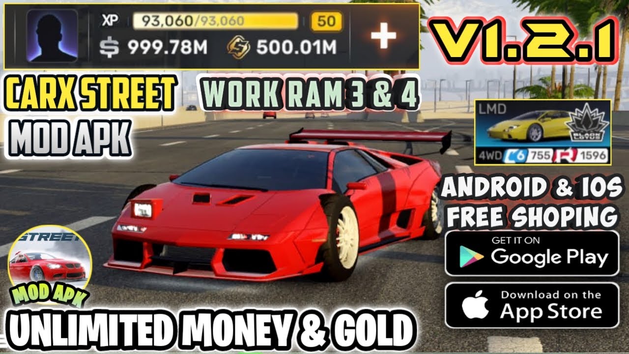 CARX STREET MOD APK VERSI 1.2.1 ANDROID TERBARU || UNLIMITED MONEY ...