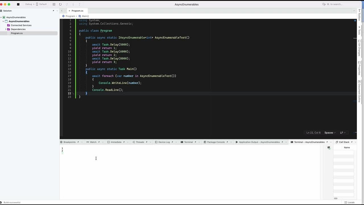 Async Enumerables in C# - YouTube
