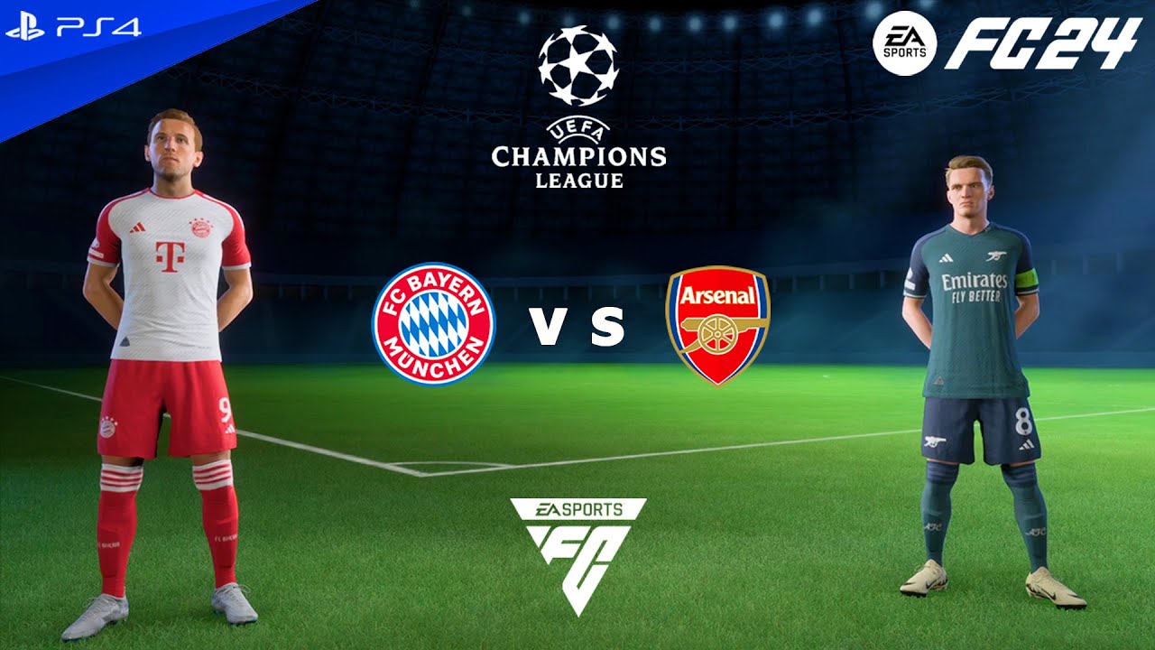 FC 24 PS4 - Bayern vs Arsenal | Champions League 2023/24 - YouTube