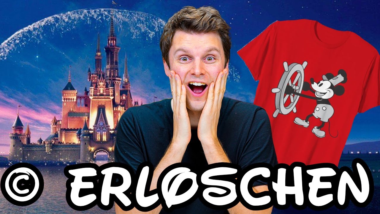 DISNEY© COPYRIGHT erloschen - Print on Demand Designs möglich? - YouTube