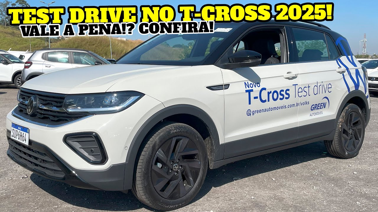 TEST DRIVE VW T-CROSS HIGHLINE 2025 - VEJA TUDO QUE MUDOU NO SUV ...