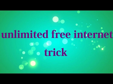 Free unlimited internet trick with 3g speed