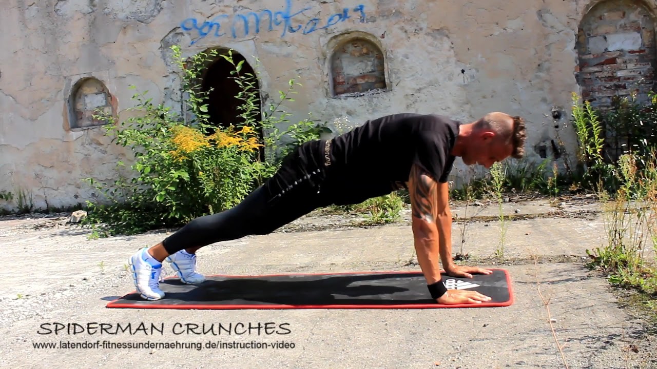 SPIDERMAN CRUNCHES - YouTube