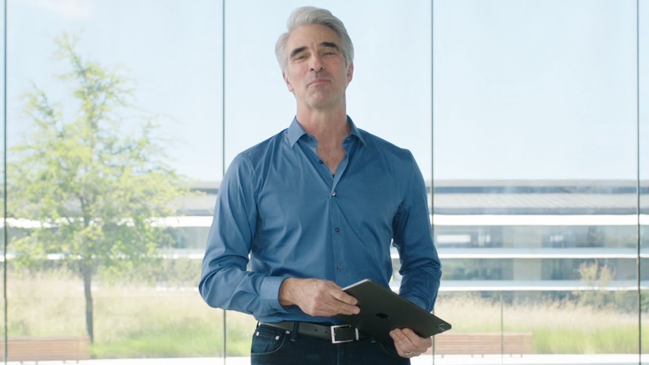Craig Federighi Throws iPad - YouTube