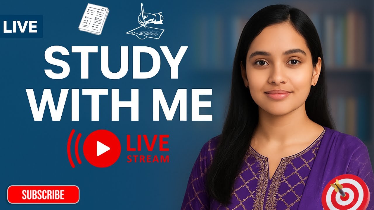 4 Hours Study With Me LIVE |⏳50/10 | Study Music | JEE, UPSC, NEET, SSC ...