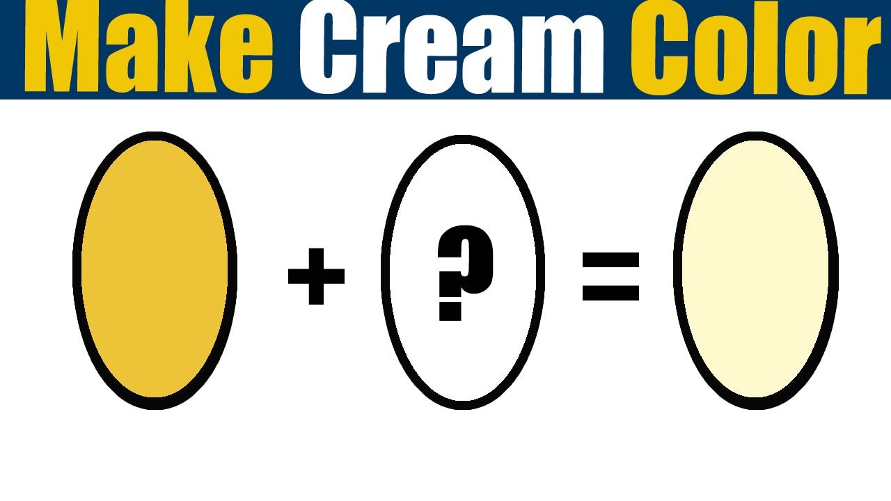 How To Make Color Cream Acrylic Paint - YouTube