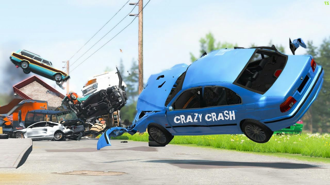 Crazy Cars High Speed Extreme Crashes | BeamNG Drive - YouTube
