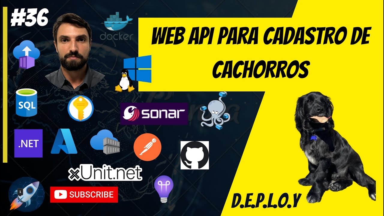 WebApi Cachorros - Parte 36 | Docker file, Github Container Registry e Github Actions - YouTube