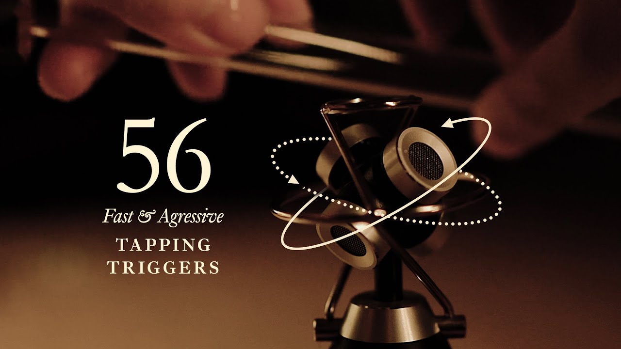 【1649C ASMR】💥56 Fast & Aggressive Tapping Triggers, Switching Every 5 ...