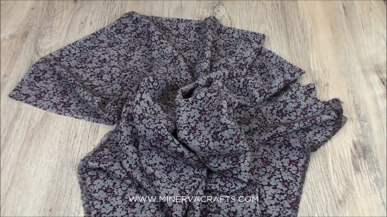 Floral Print Soft Polyester Dress Fabric - YouTube