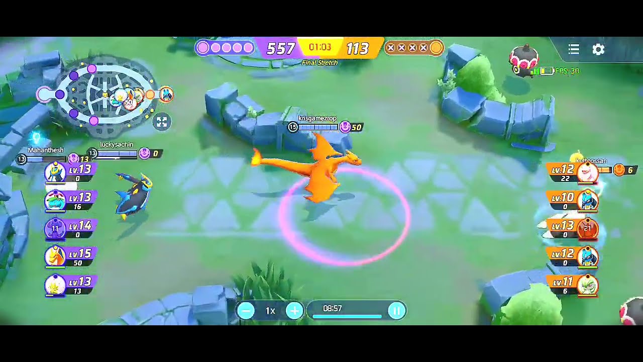 Pokemon unite charizard gameplay//Pokemon's moments// - YouTube