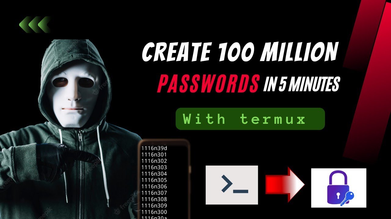 Create A Strong Password List Python Wordlist In Termux Passwords List Youtube